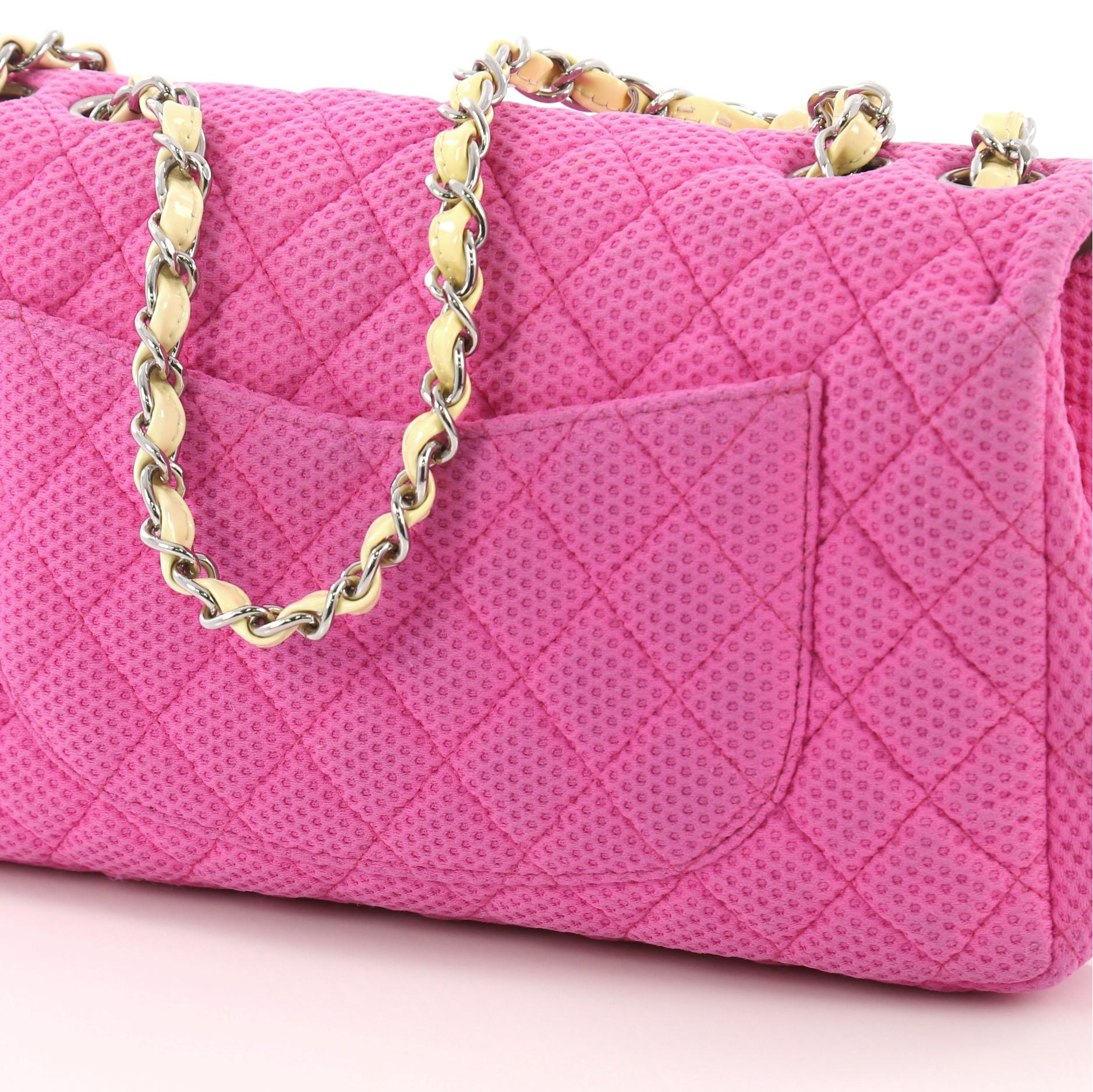 Chanel Classic Single Flap Bag Quilted Mesh Medium at 1stDibs