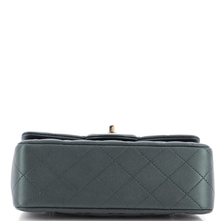 Chanel Classic Single Flap Top Handle Bag Quilted Lambskin Mini For ...