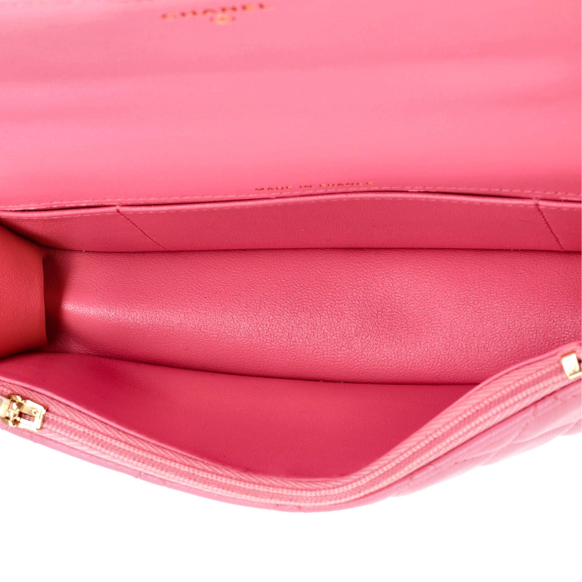 Chanel Classic Single Flap Top Handle Bag Quilted Lambskin Mini For ...