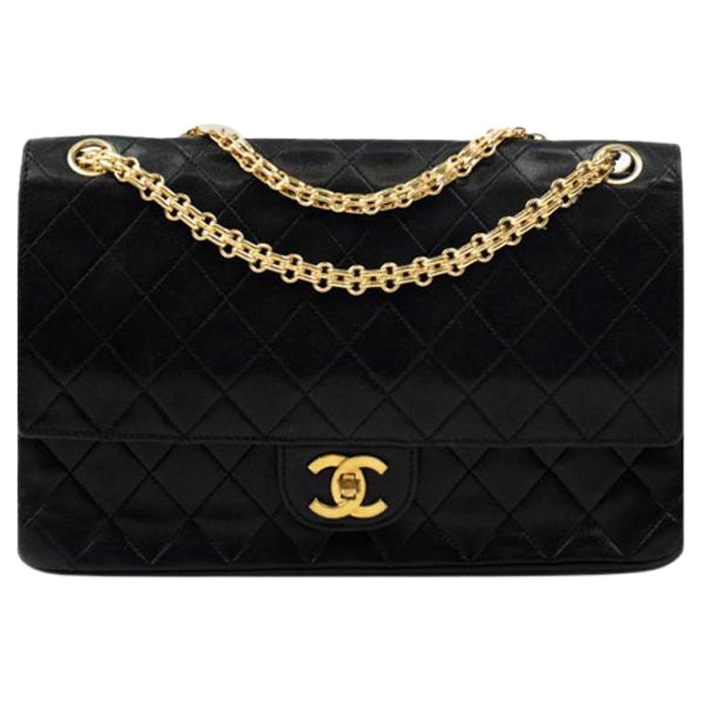 CHANEL, Classique Vintage in black leather at 1stDibs