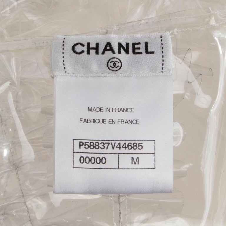 CHANEL clear PVC Rain Cape Jacket M SS 2018 Runway For Sale at 1stDibs ...