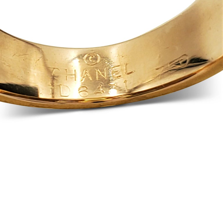 Chanel 'Coco Baroque' Yellow Gold Multi-Gemstone Dome Ring at 1stDibs