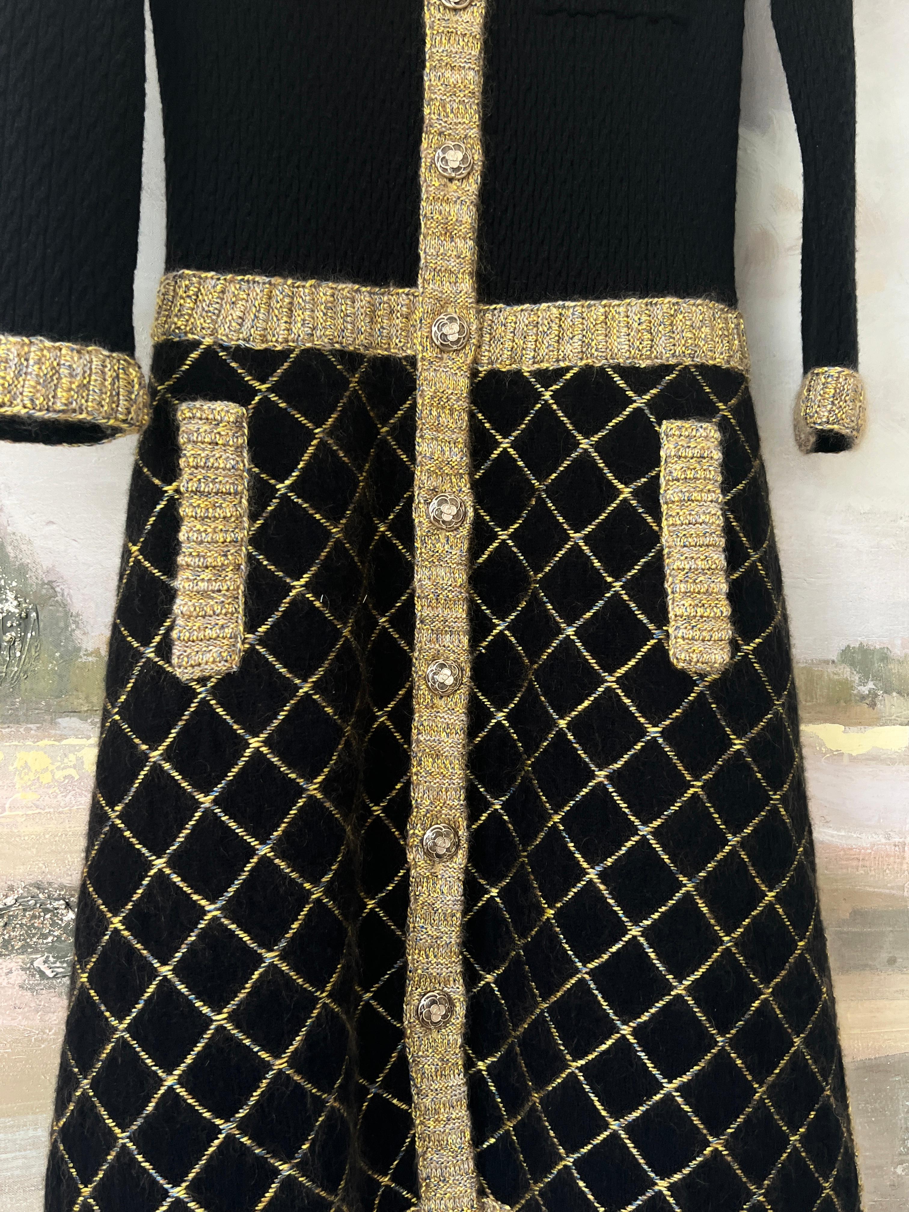 Chanel Coco Brasserie Quilted Jacket Dress For Sale at 1stDibs