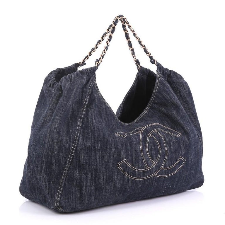 Chanel Coco Cabas Denim Large at 1stDibs