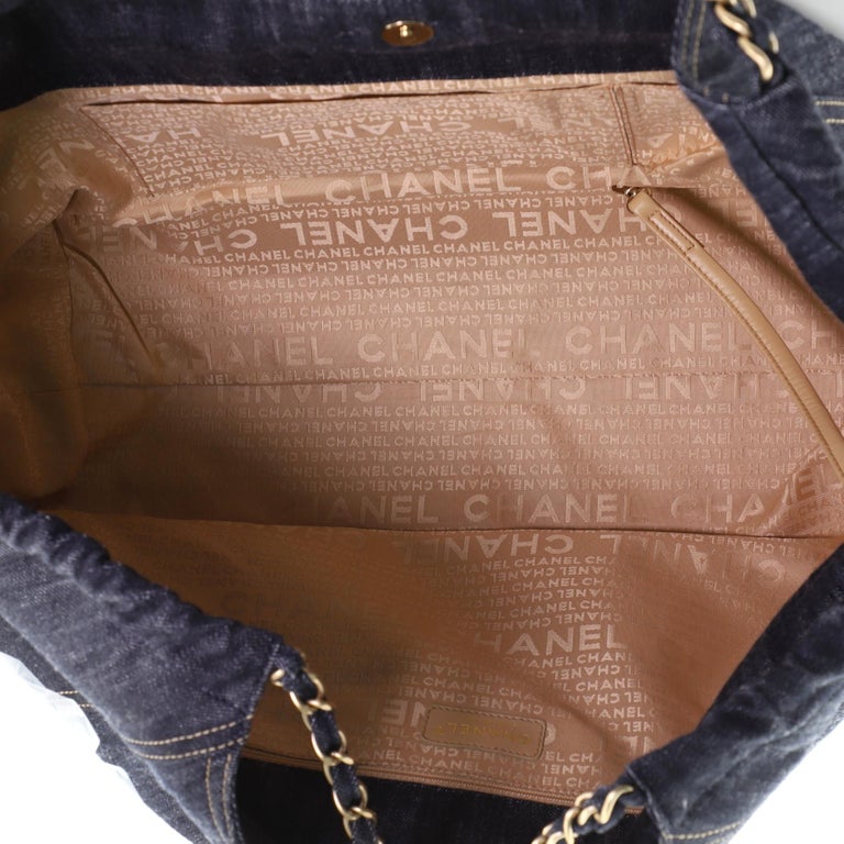 Chanel Coco Cabas Denim Large at 1stDibs