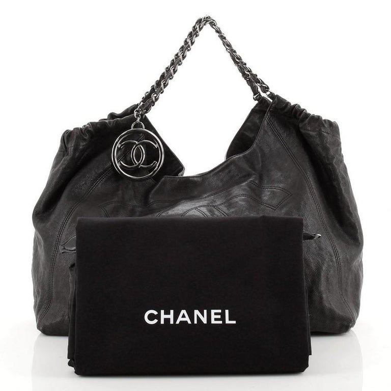 Chanel Coco Cabas Distressed Caviar Large at 1stDibs