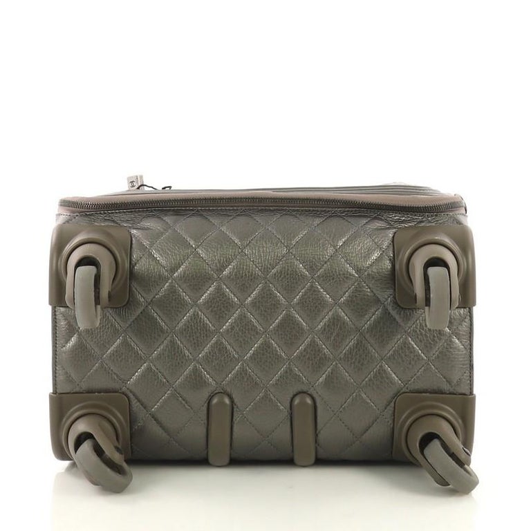 Chanel Coco Case Rolling Trolley Quilted Caviar at 1stDibs