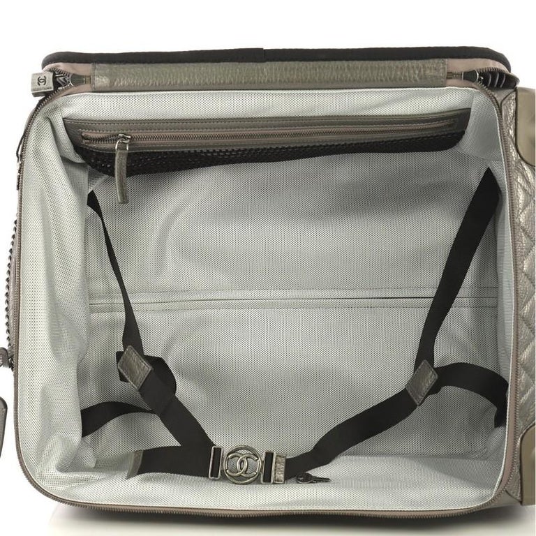 Chanel Coco Case Rolling Trolley Quilted Caviar at 1stDibs