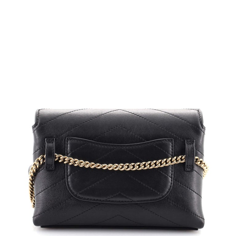 Chanel Coco Chevron Waist Bag Stitched Calfskin at 1stDibs
