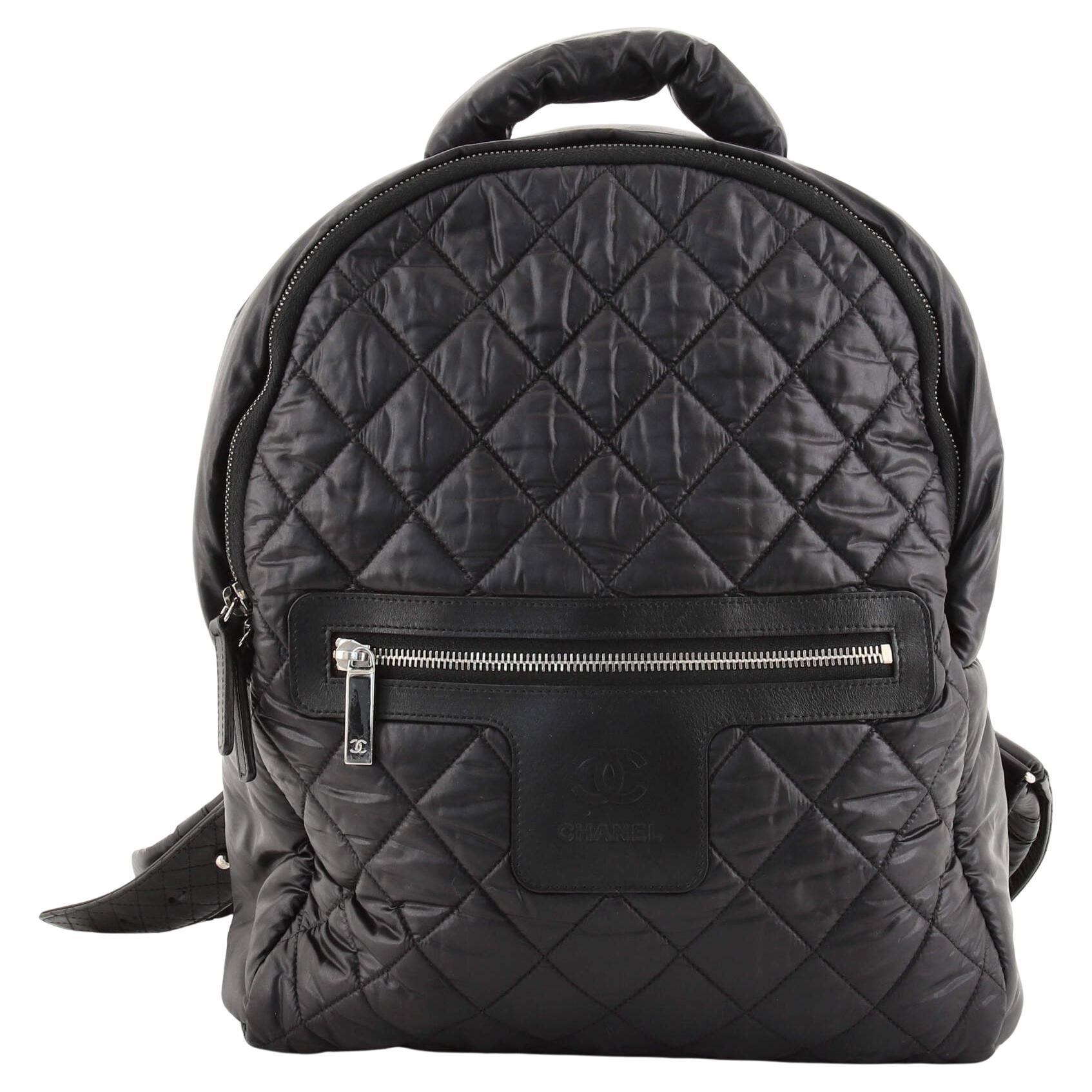 Chanel Coco Cocoon Backpack Quilted Nylon Large For Sale at 1stDibs