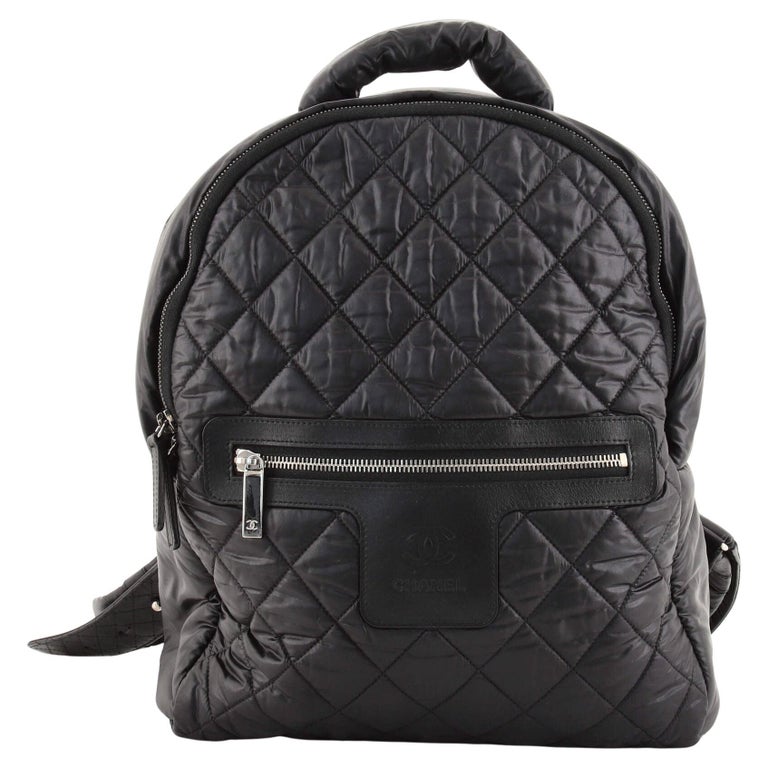 Chanel Coco Cocoon Backpack Quilted Nylon Large For Sale at 1stDibs