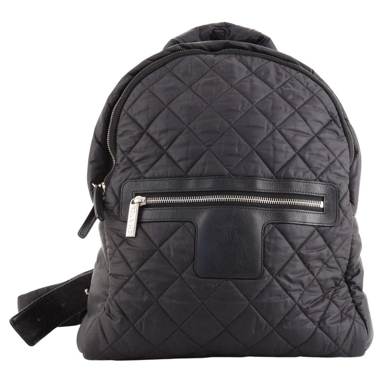 Chanel Coco Cocoon Backpack Quilted Nylon Large For Sale at 1stDibs