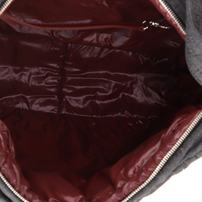 Chanel Coco Cocoon Messenger Bag Quilted Denim Large at 1stDibs