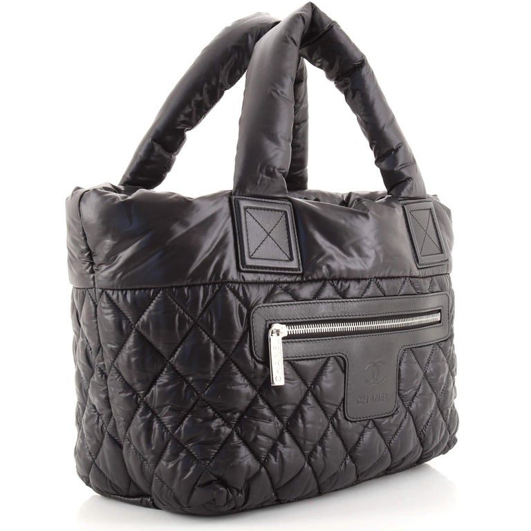 Chanel Coco Cocoon Reversible Tote Quilted Nylon Small For Sale at 1stDibs