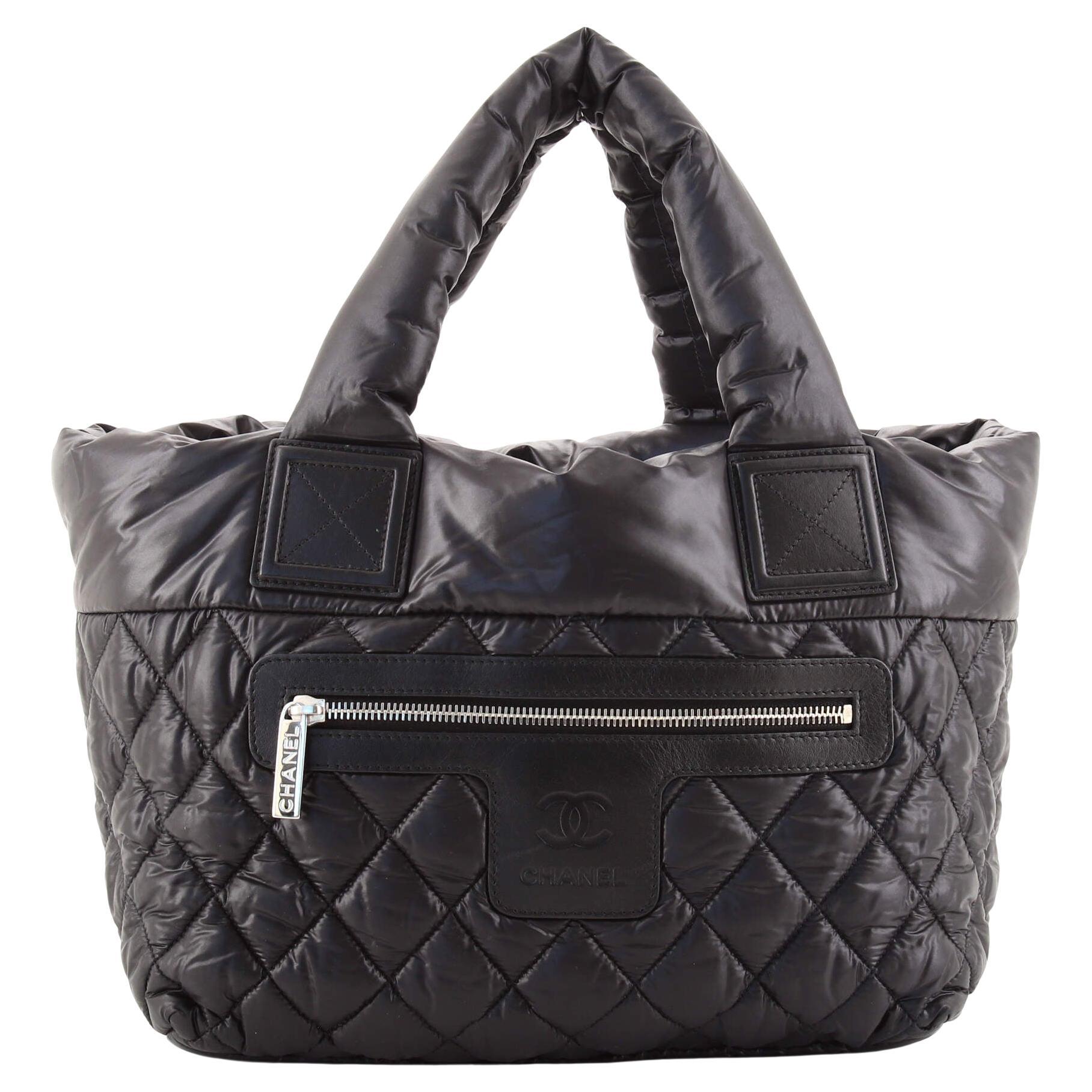 Chanel Coco Cocoon Reversible Tote Quilted Nylon Small For Sale at 1stDibs