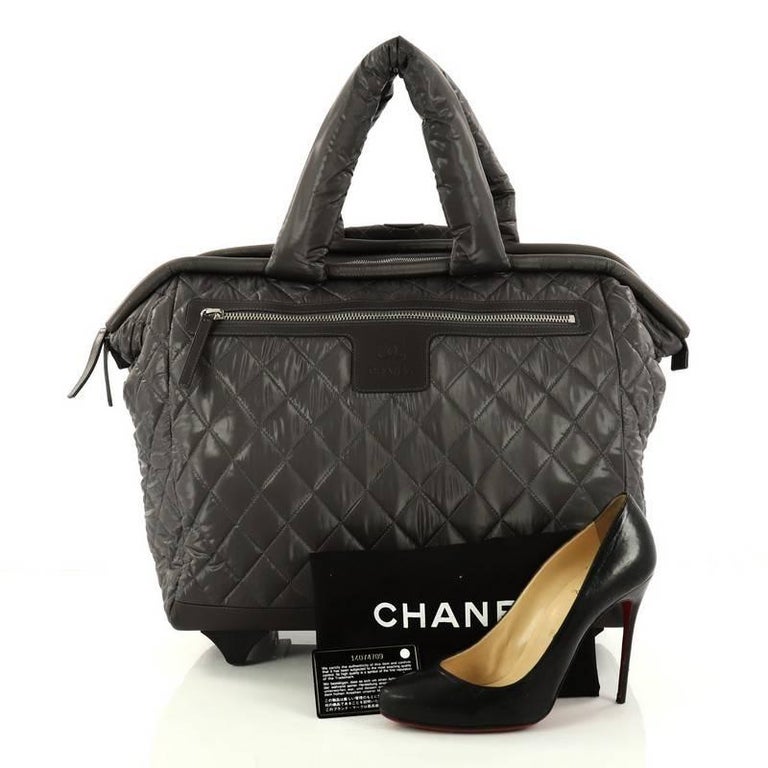 Chanel Coco Cocoon Rolling Trolley Quilted Nylon at 1stDibs | chanel ...