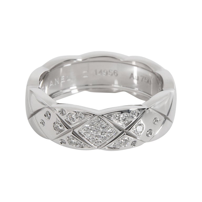 Chanel Coco Crush Diamond Ring in 18K White Gold 0.20 CTW For Sale at ...