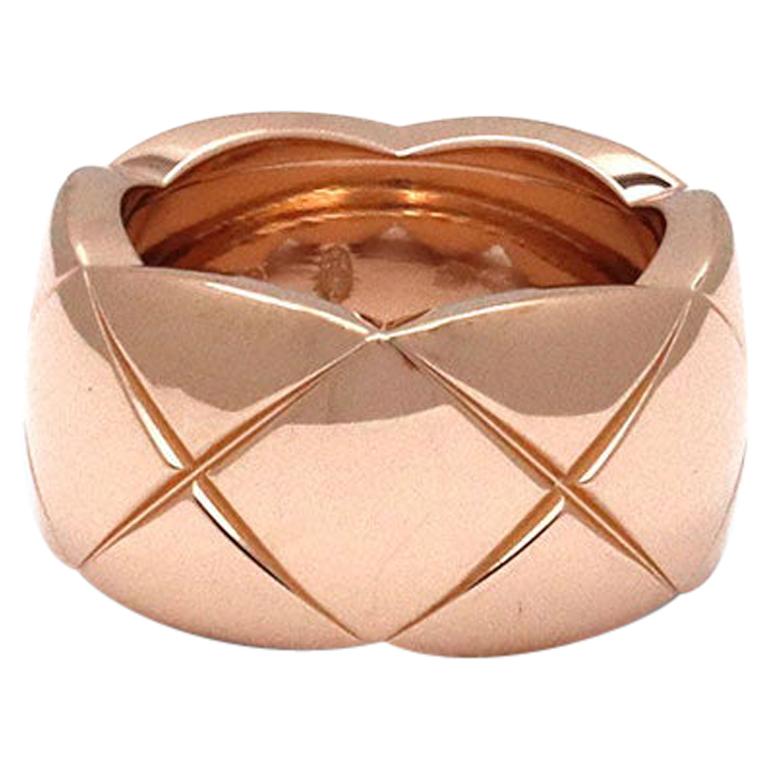 Chanel 'Coco Crush' Rose Gold Ring, Large Version at 1stDibs