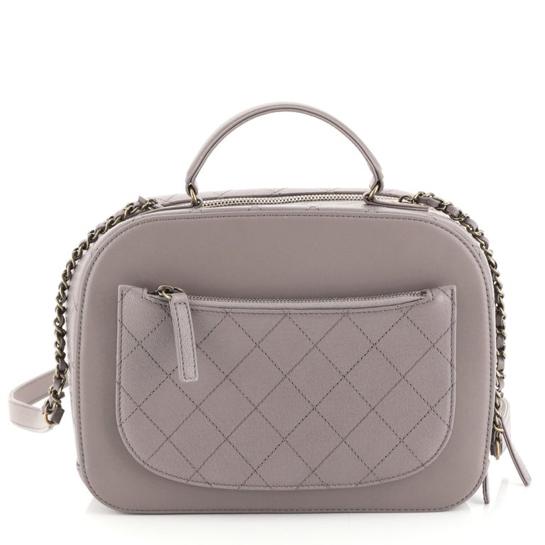 Chanel Coco Curve Vanity Case Calfskin And Quilted Goatskin Medium at ...