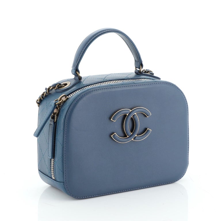 Chanel Coco Curve Vanity Case Calfskin And Quilted Goatskin Small at ...
