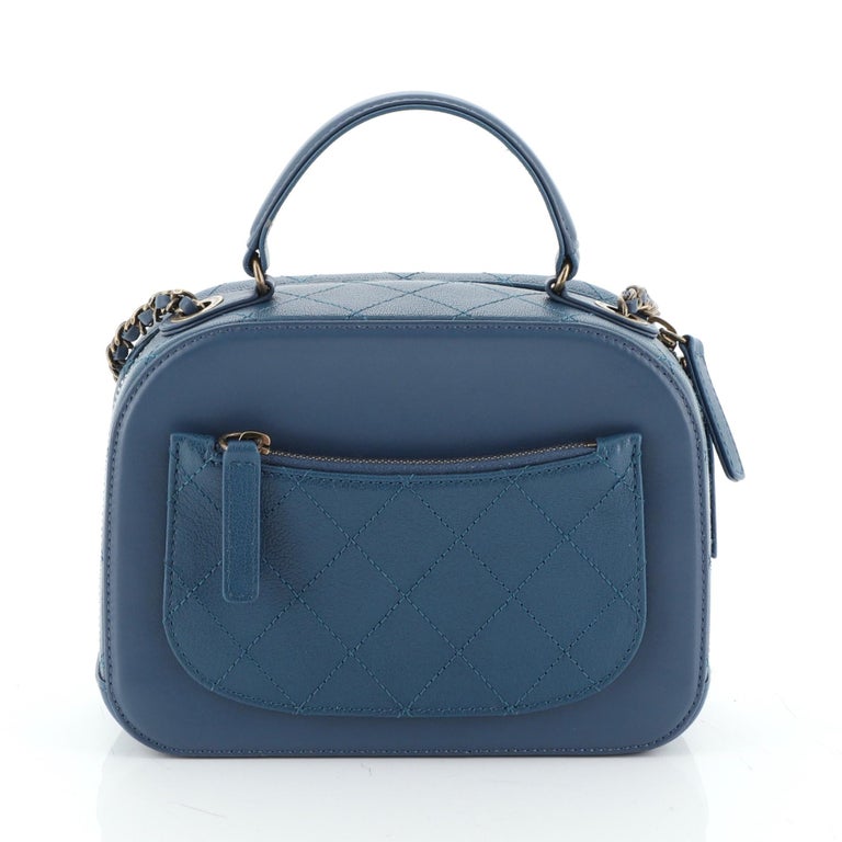 Chanel Coco Curve Vanity Case Calfskin And Quilted Goatskin Small at ...