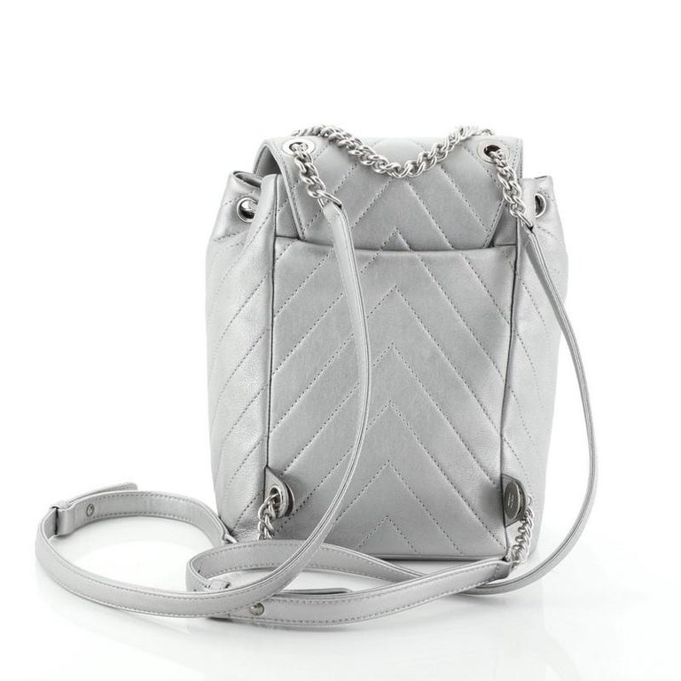 Chanel Coco Flap Backpack Chevron Calfskin Mini at 1stDibs | chanel ...