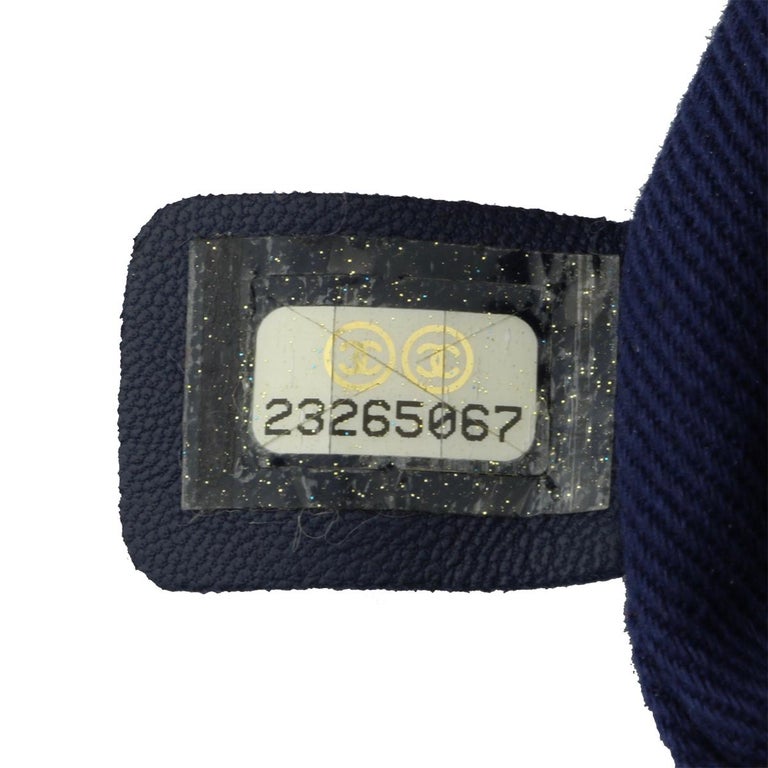 Chanel Coco Handle Bag Large Navy Caviar with Ruthenium Hardware 2017 ...