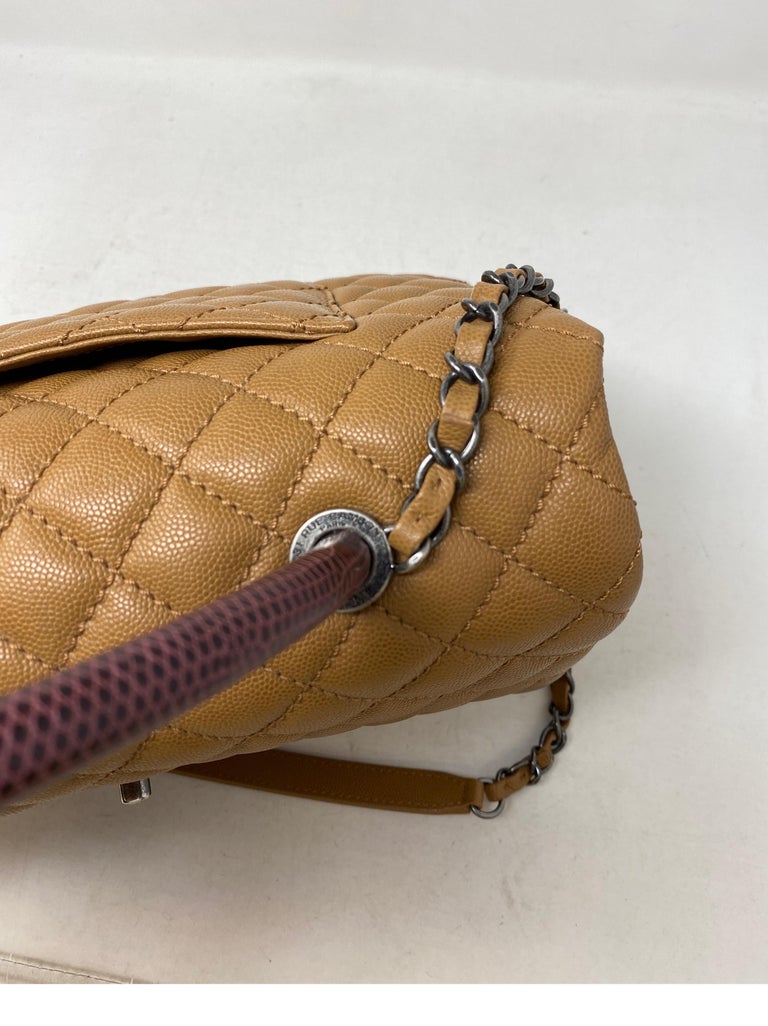 Chanel Coco Handle Lizard Bag For Sale at 1stDibs