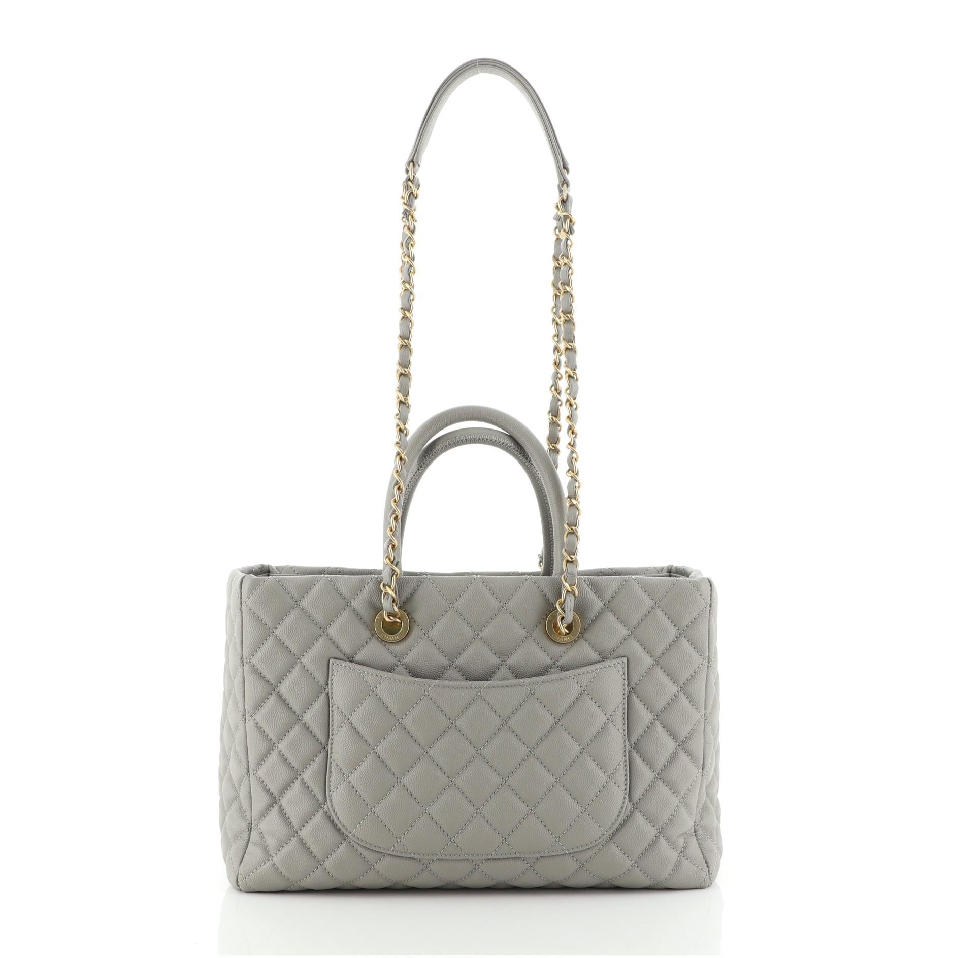 Chanel Coco Handle Shopping Tote Quilted Caviar Medium at 1stDibs ...
