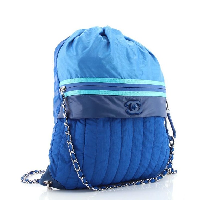 Chanel Coco Neige Backpack Quilted Nylon at 1stDibs