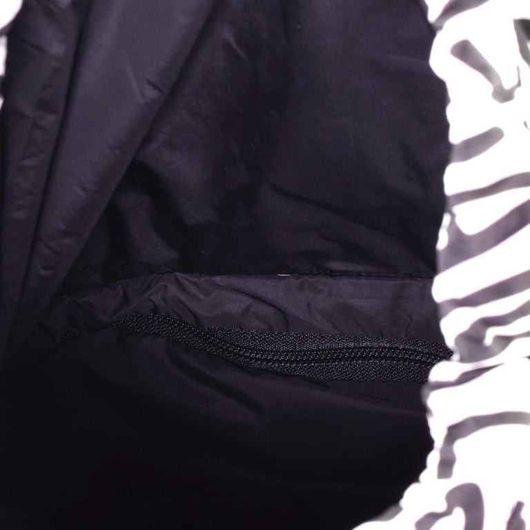 Chanel Coco Neige Convertible Flap Backpack Quilted Printed Nylon Large ...