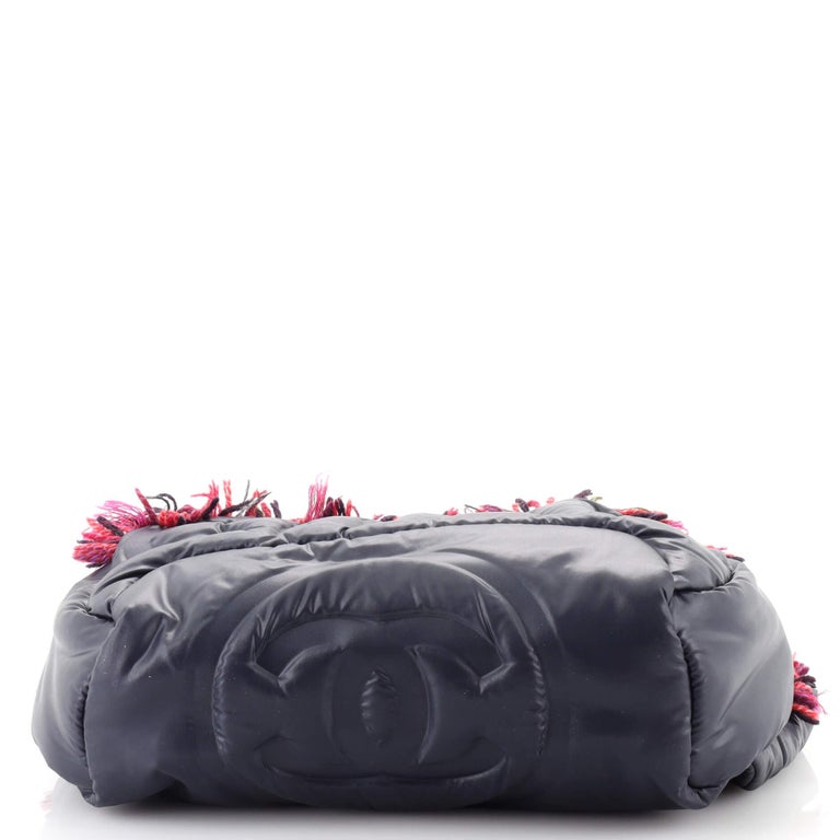 Chanel Coco Neige Waist Bag Embossed Nylon with Tweed For Sale at 1stDibs