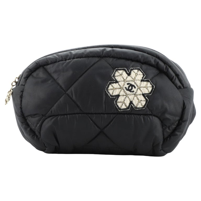 Chanel Coco Neige Waist Bag Quilted Nylon with Applique at 1stDibs
