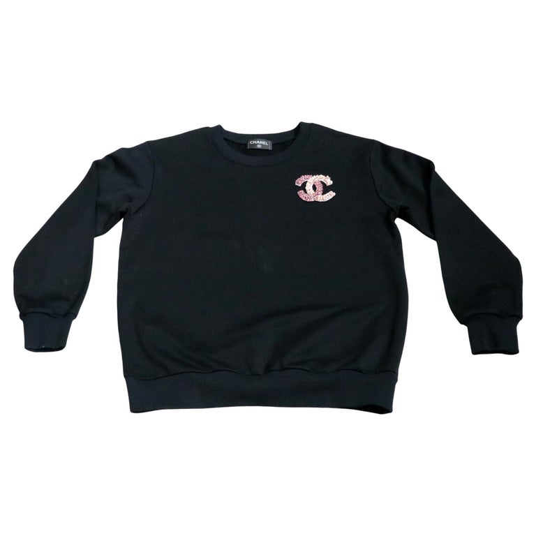 Chanel Coco Pink Studded Crystal CC Logo French Sweater CC-C1115P-0001 ...