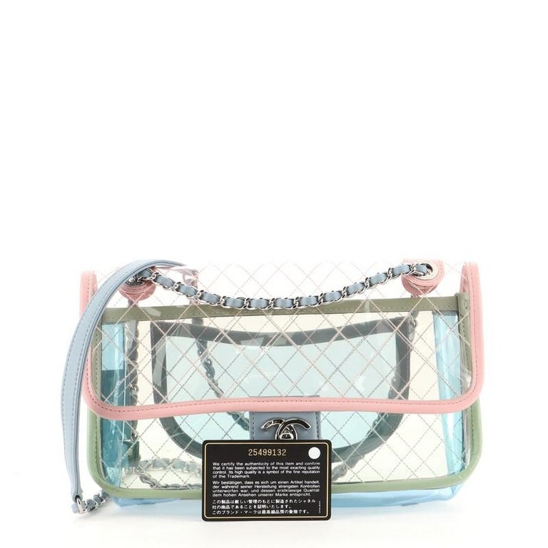 Chanel Coco Splash Flap Bag Quilted PVC With Lambskin Medium at 1stDibs