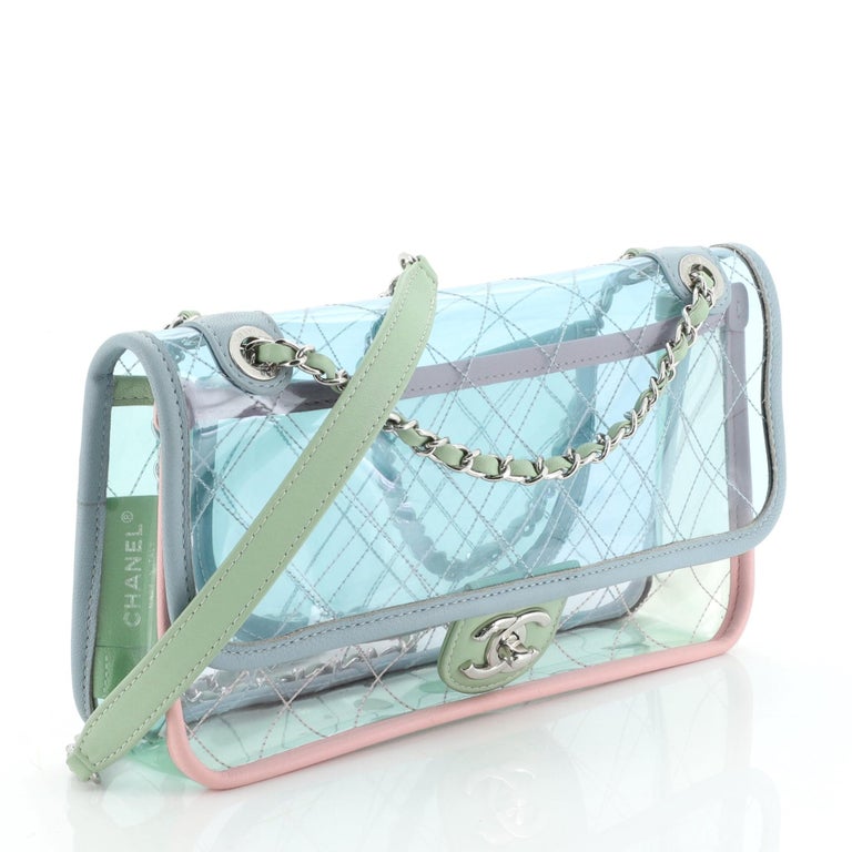 Chanel Coco Splash Flap Bag Quilted PVC With Lambskin Medium at 1stDibs