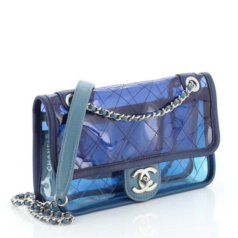 Chanel Coco Splash Flap Bag Quilted PVC With Lambskin Small at 1stDibs