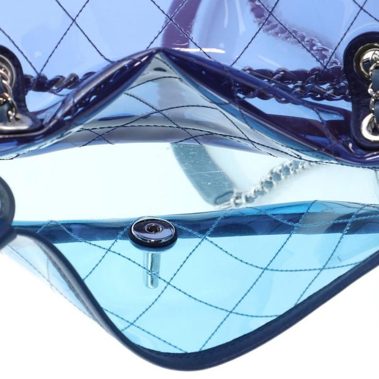 Chanel Coco Splash Flap Bag Quilted PVC With Lambskin Small at 1stDibs