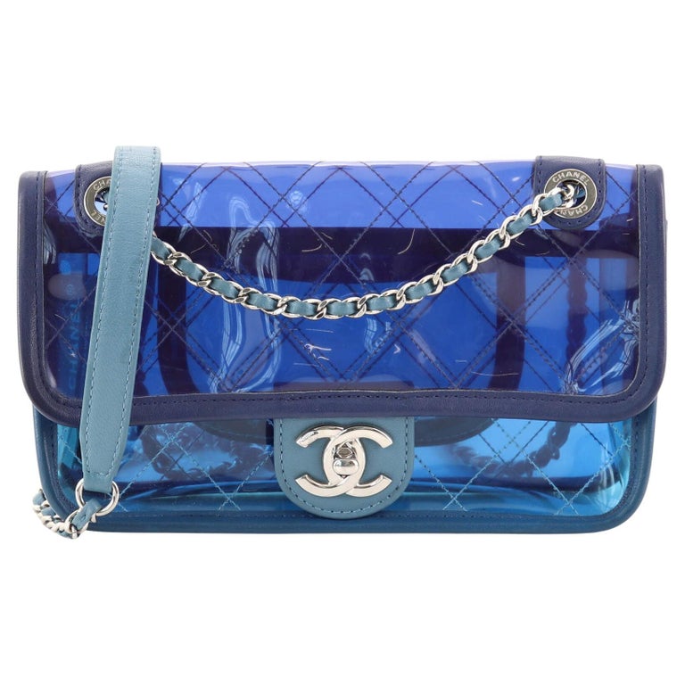 Chanel Coco Splash Flap Bag Quilted PVC With Lambskin Small For Sale at ...