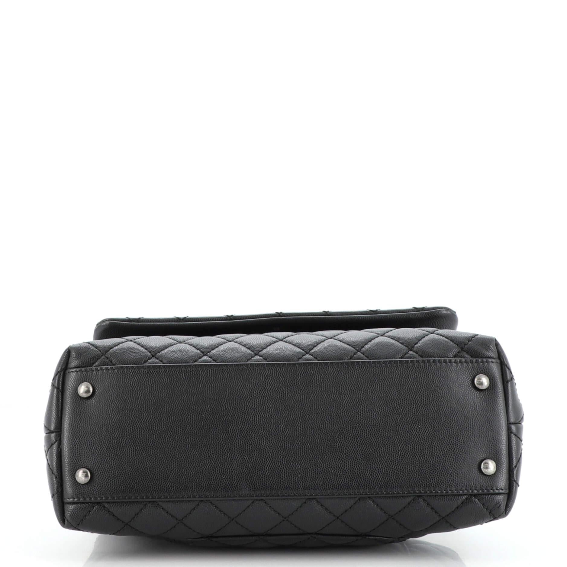 Chanel Coco Top Handle Bag Quilted Caviar Small at 1stDibs | coco ...