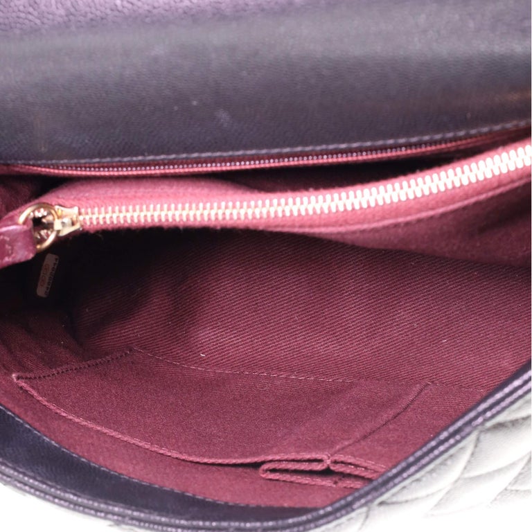 Chanel Coco Top Handle Bag Quilted Caviar Small at 1stDibs