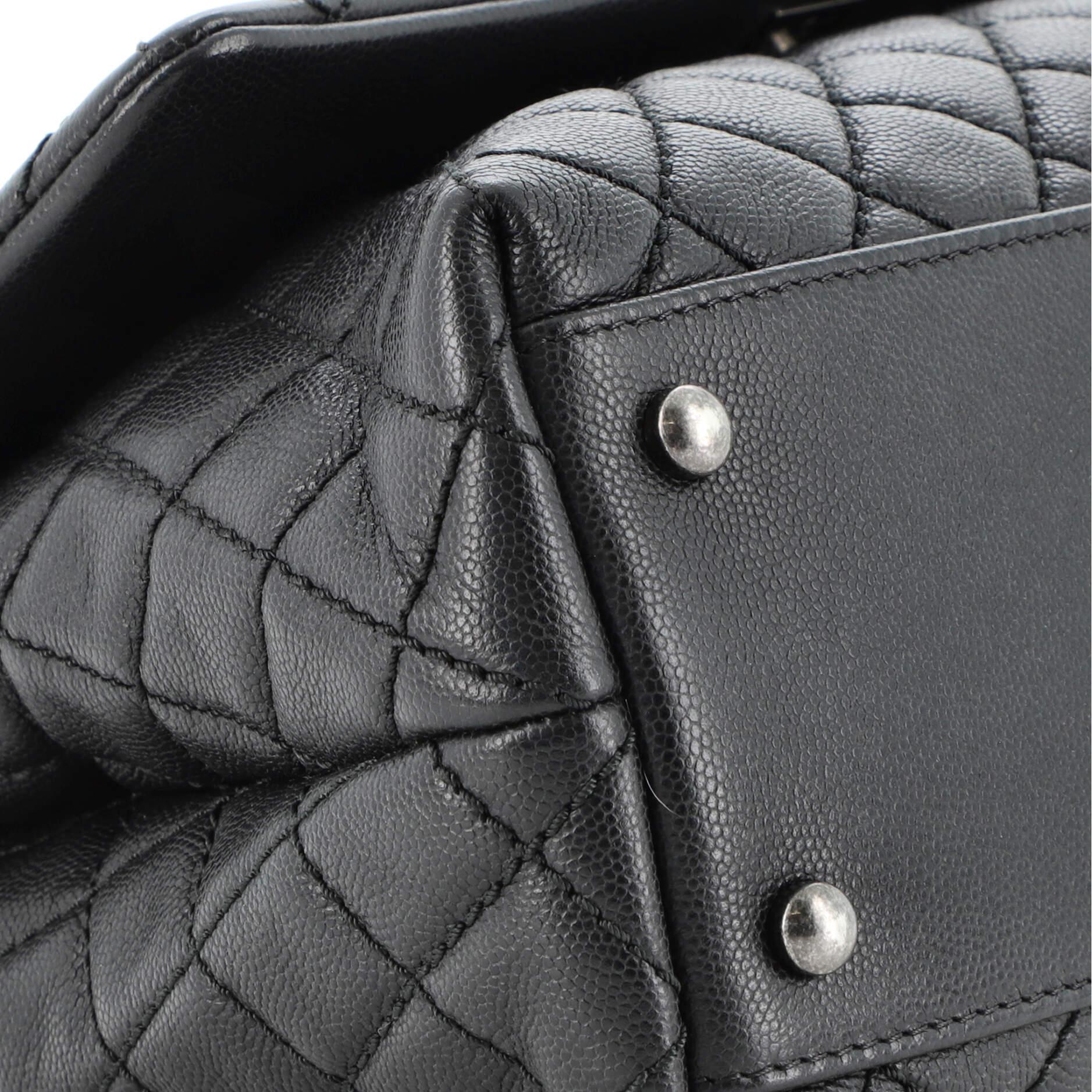 Chanel Coco Top Handle Bag Quilted Caviar Small at 1stDibs | coco ...