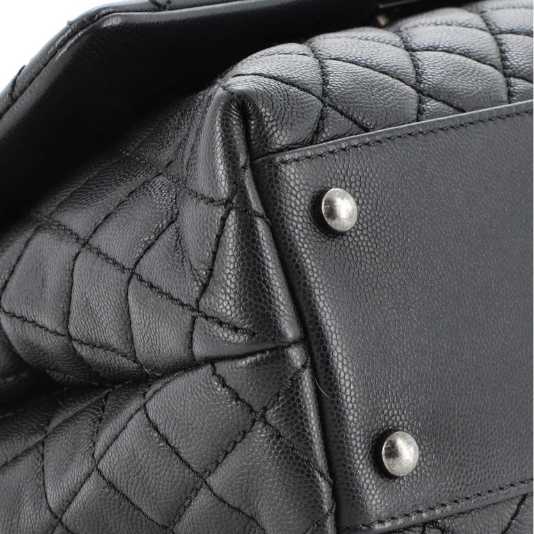 Chanel Coco Top Handle Bag Quilted Caviar Small at 1stDibs