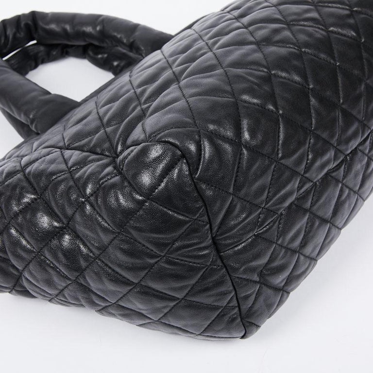 Chanel Cocoon Bag In Black Leather For Sale at 1stDibs