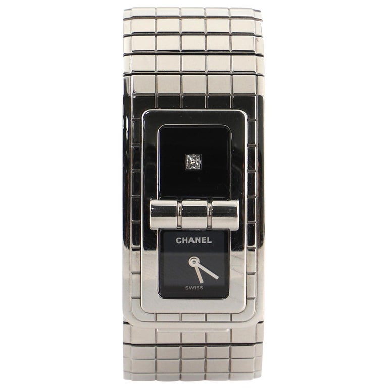 Chanel Code Coco Quartz Watch Stainless Steel with Diamond 21 at 1stDibs