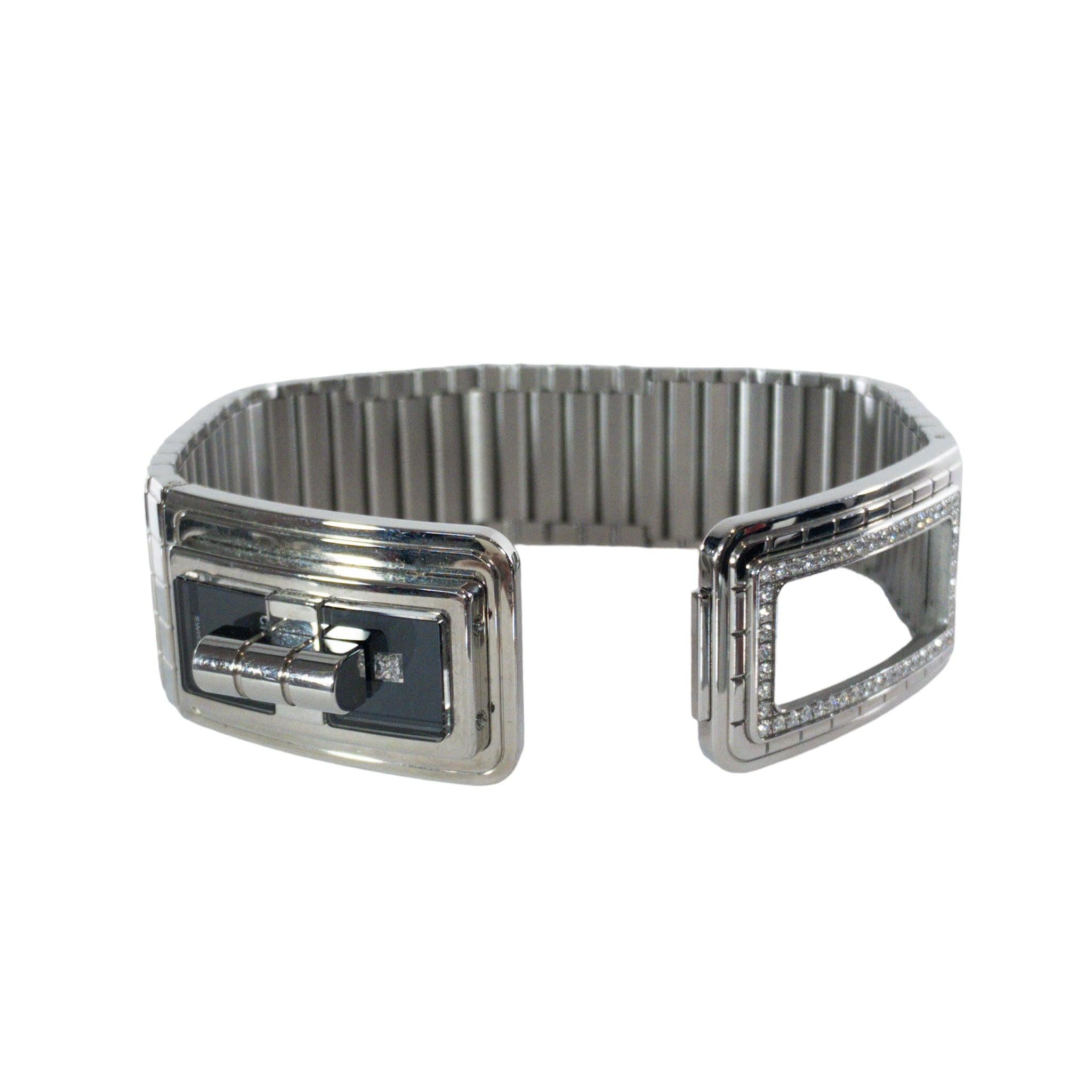 Chanel Code Coco Watch Steel with Diamonds For Sale at 1stDibs