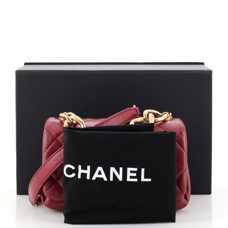 Chanel Color Match Flap Bag Quilted Lambskin Mini For Sale at 1stDibs