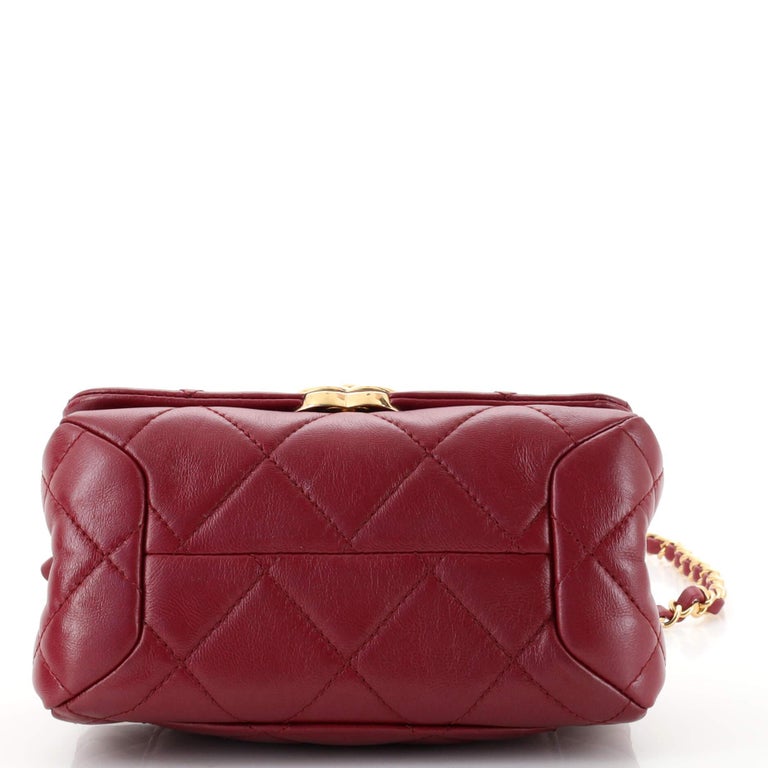 Chanel Color Match Flap Bag Quilted Lambskin Mini For Sale at 1stDibs