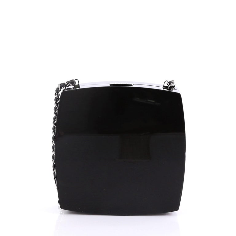 Chanel Compact Powder Minaudiere Plexiglass at 1stDibs | chanel compact bag