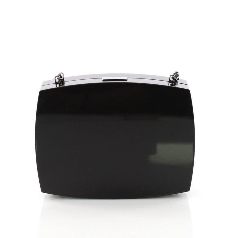 Chanel Compact Powder Minaudiere Plexiglass at 1stDibs